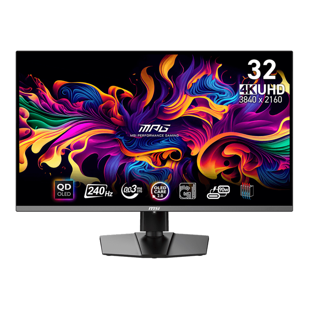 MSI MPG 322URX 31.5″ 240Hz 4K UHD 0.03ms 98W USB-C QD-OLED Gaming Monitor